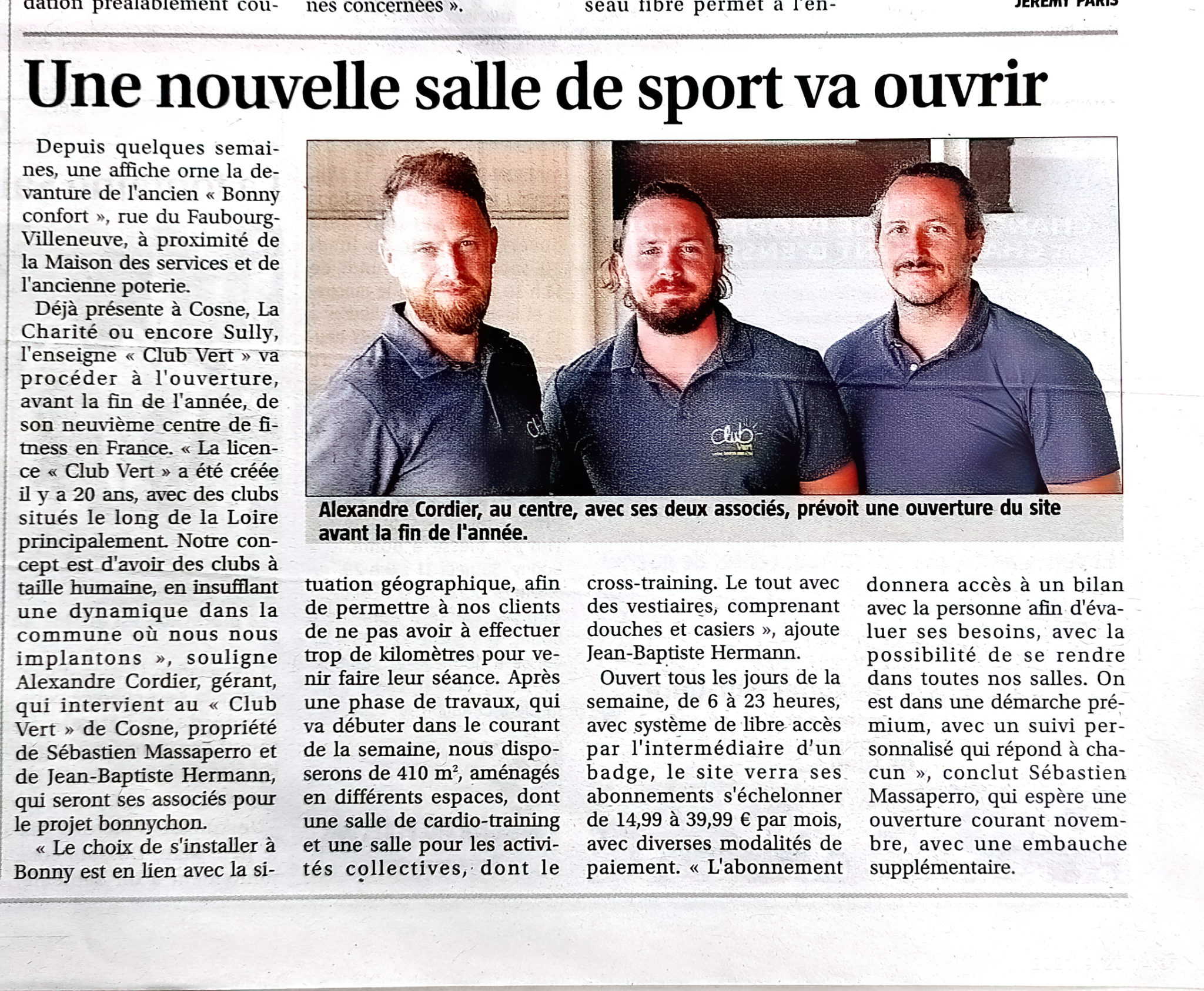 Nouveau Club Vert - Club Vert